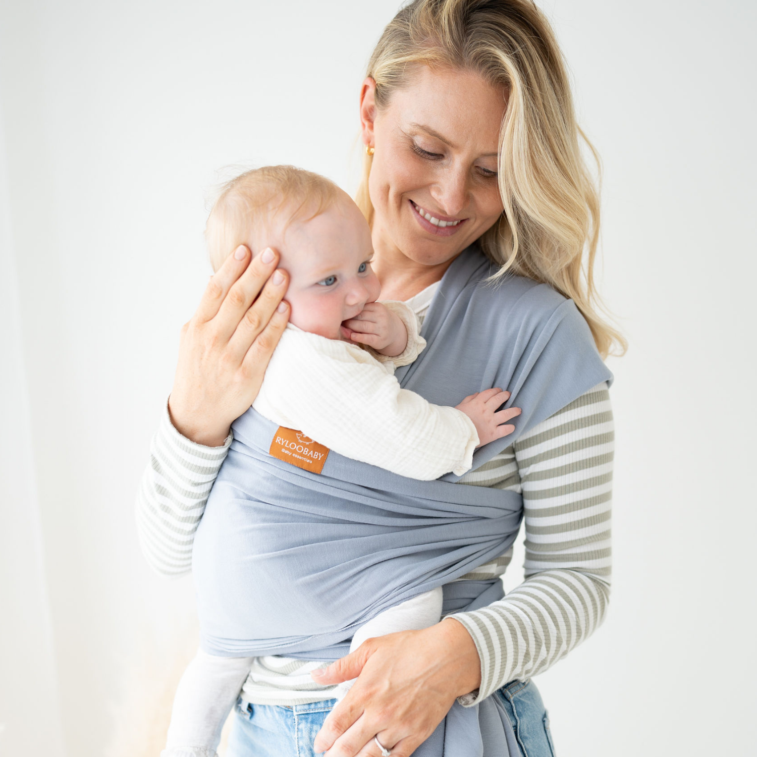 Baby Sling Wrap Light Grey - Ryloobaby – RYLOOBABY